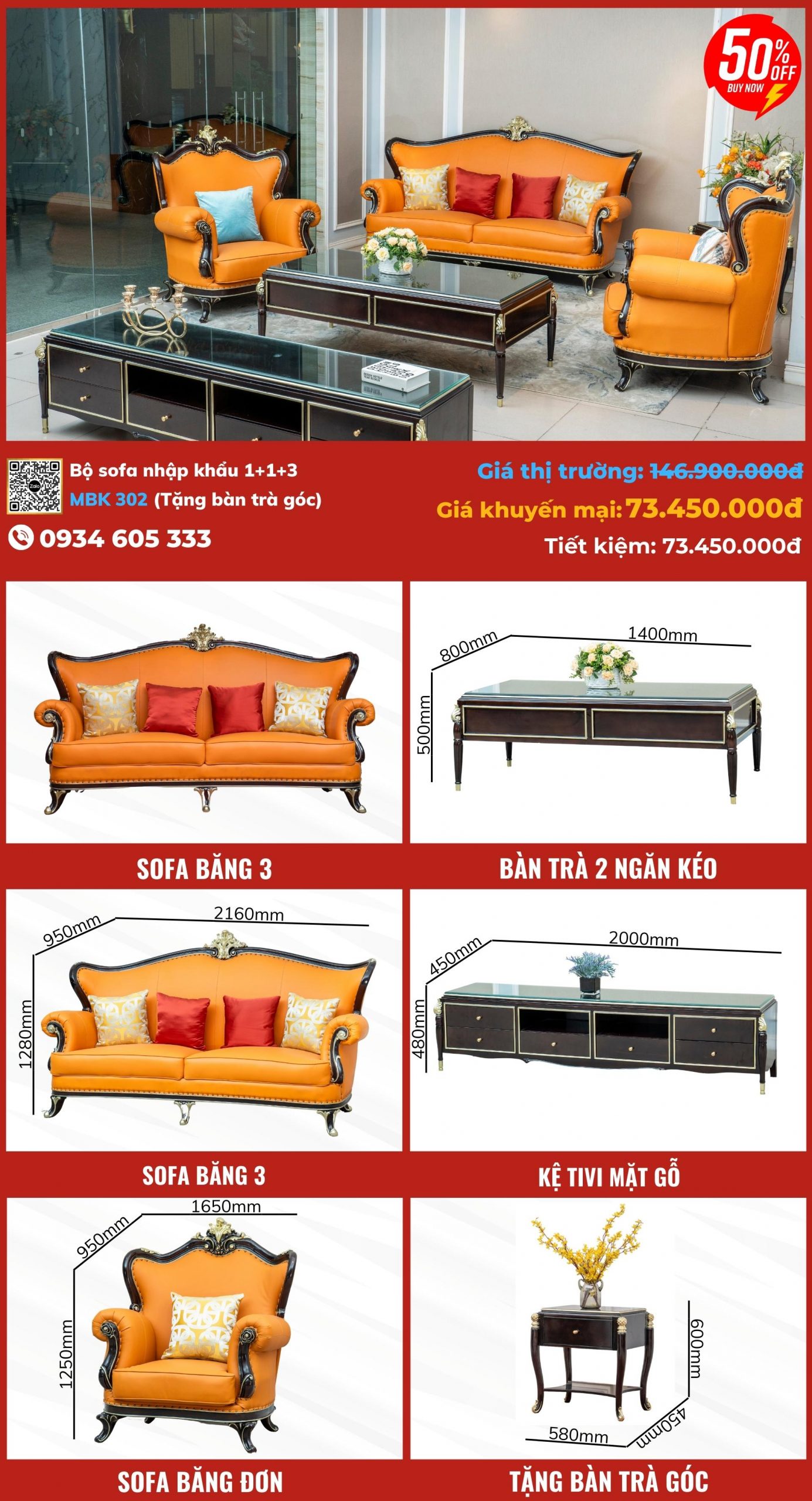 Sofa Da Phòng Khách Cao Cấp - Nhập Khẩu. Nhiều mẫu -50%