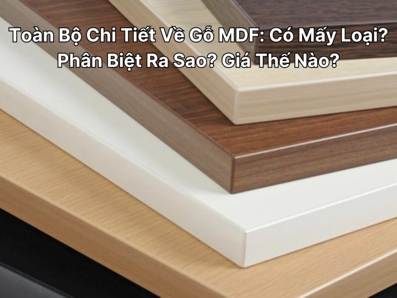 Toàn Bộ Chi Tiết Về Gỗ MDF: Có Mấy Loại? Phân Biệt Ra Sao? Giá Thế Nào?